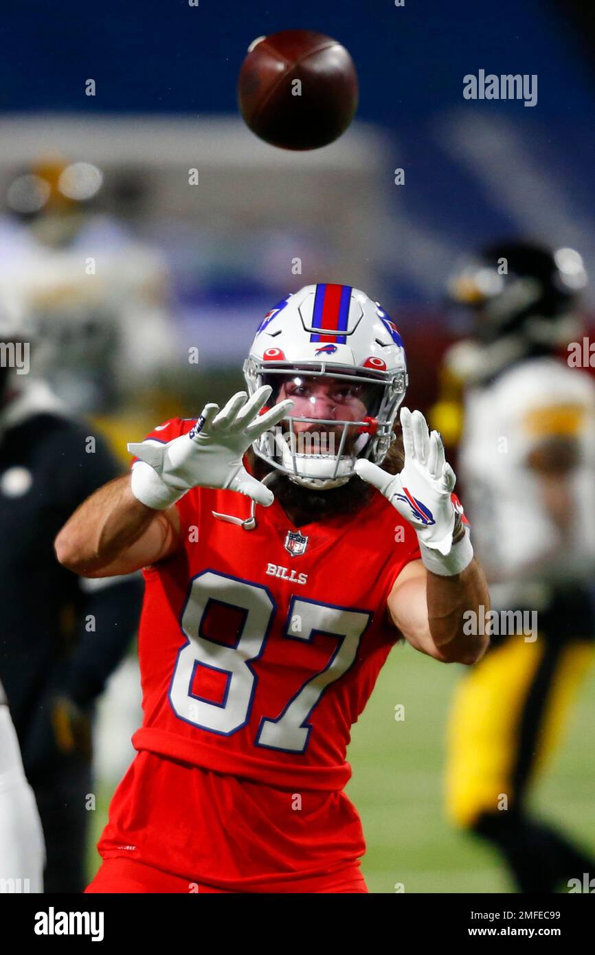 Buffalo Bills receiver Jake Kumerow (87) prior to the first half of an ...