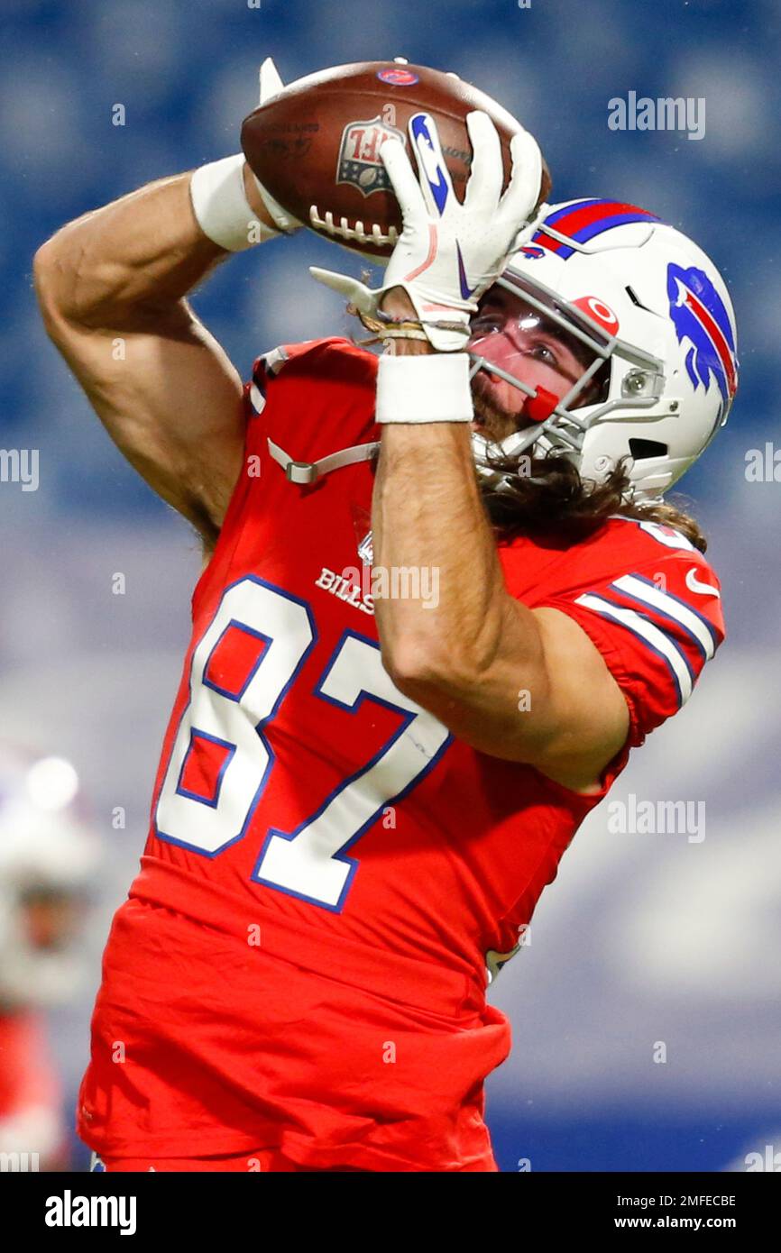 Buffalo Bills receiver Jake Kumerow (87) prior to the first half of an ...