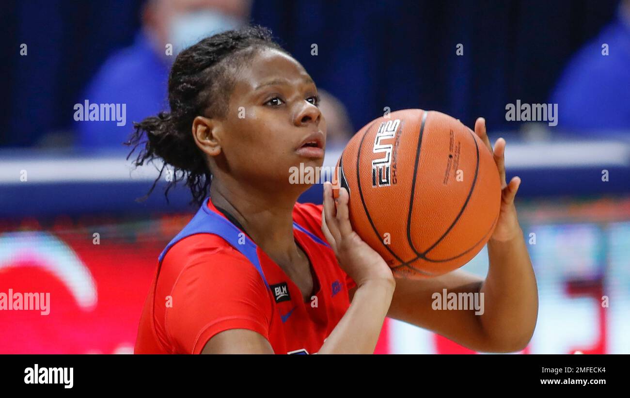 DePaul Blue Demons guard Darrione Rogers (21) shoots during the second ...
