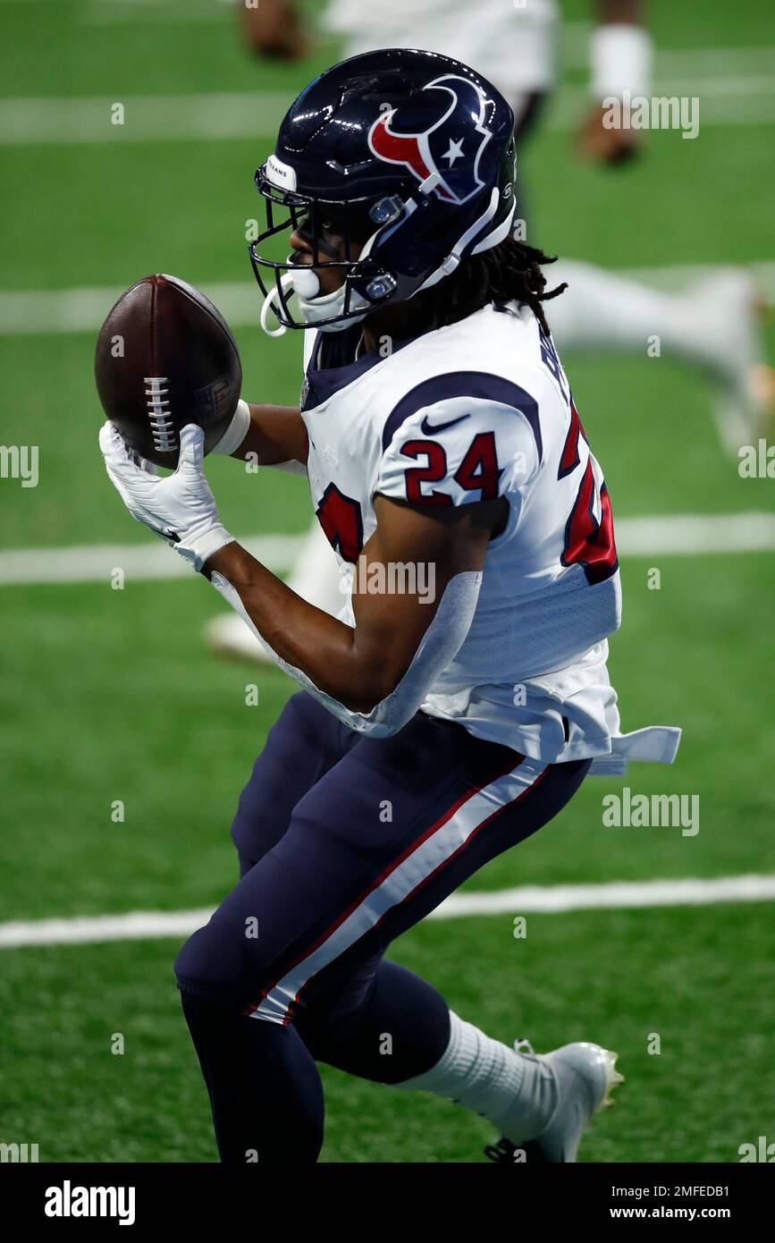 Houston Texans running back C.J. Prosise (24) catches a pass against ...