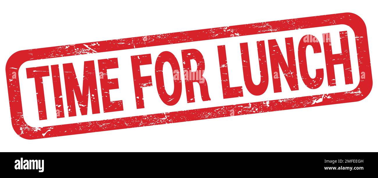 Lunch time stamp Cut Out Stock Images & Pictures - Alamy