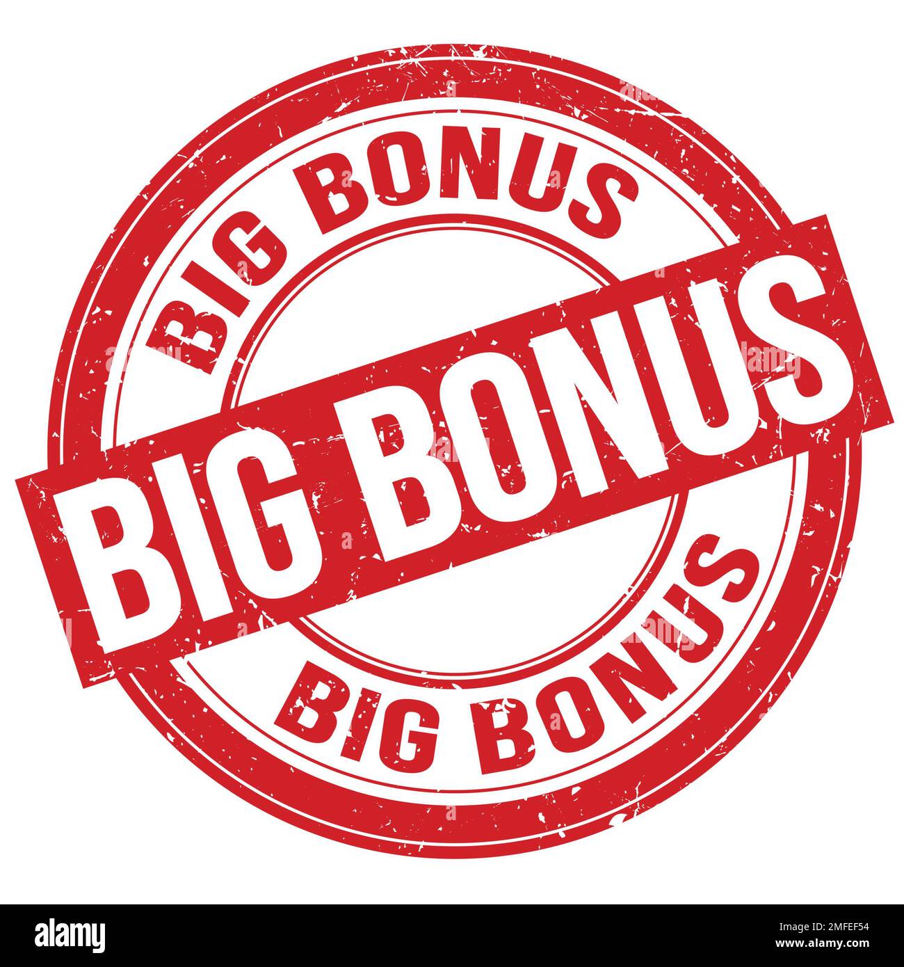 BIG BONUS text written on red round grungy stamp sign Stock Photo - Alamy