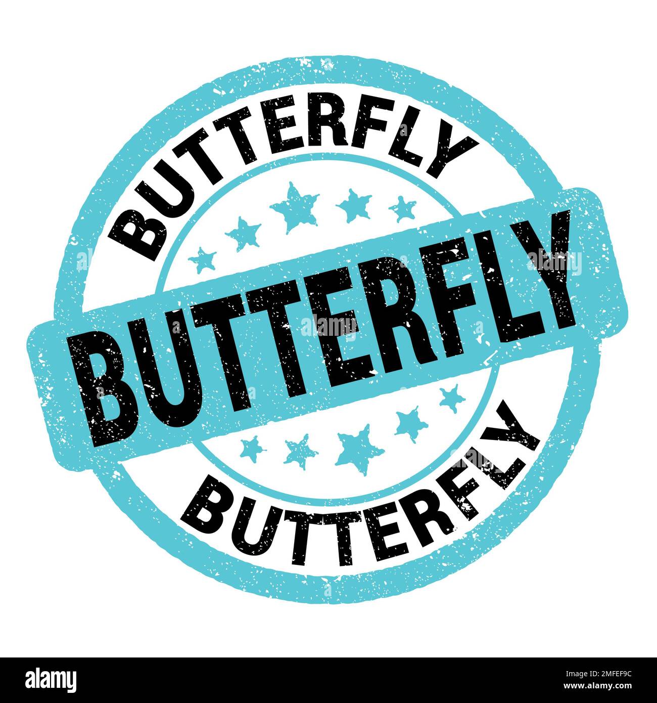 Blue butterfly logo hi-res stock photography and images - Alamy