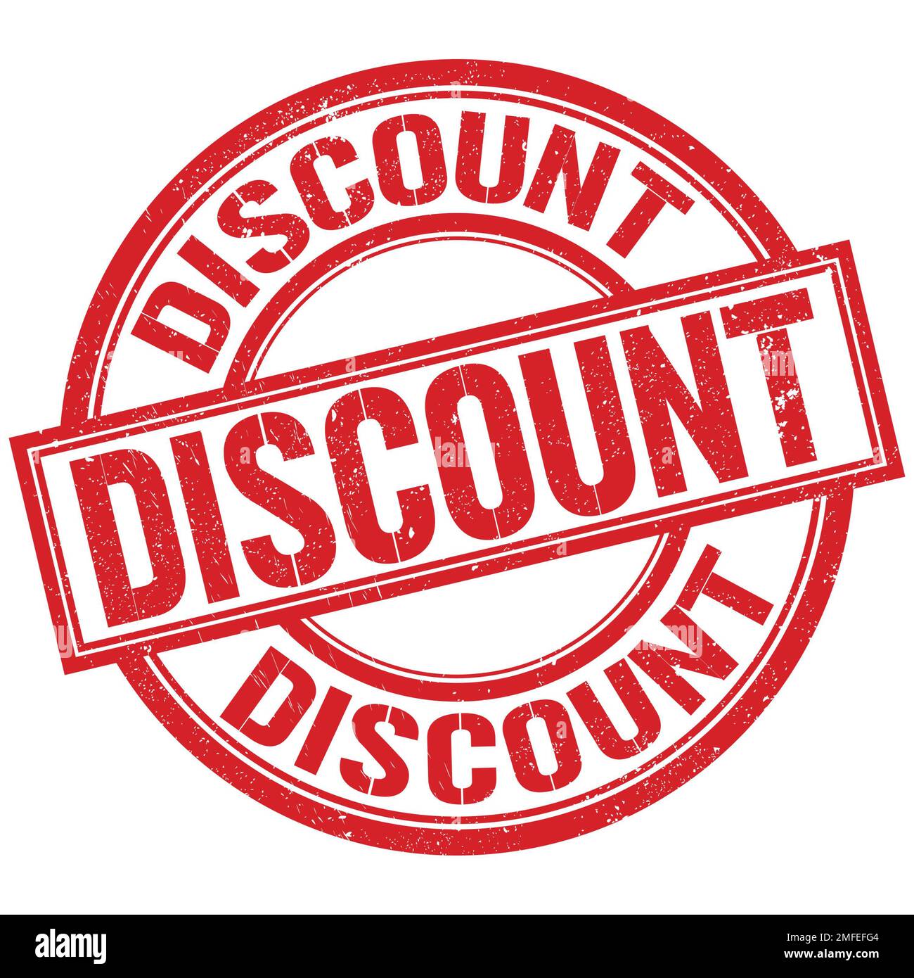 DISCOUNT text written word on red round stamp sign Stock Photo - Alamy