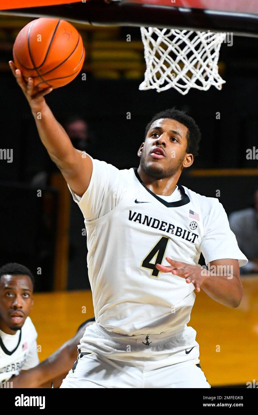 Vanderbilt guard Jordan Wright shoots a lay-up during an NCAA college ...