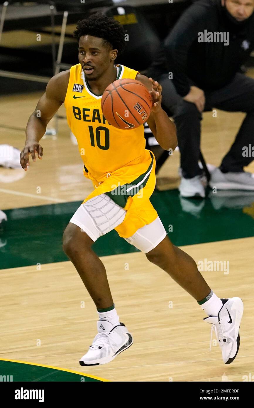 Baylor guard Adam Flagler (10) handles the ball during an NCAA college ...