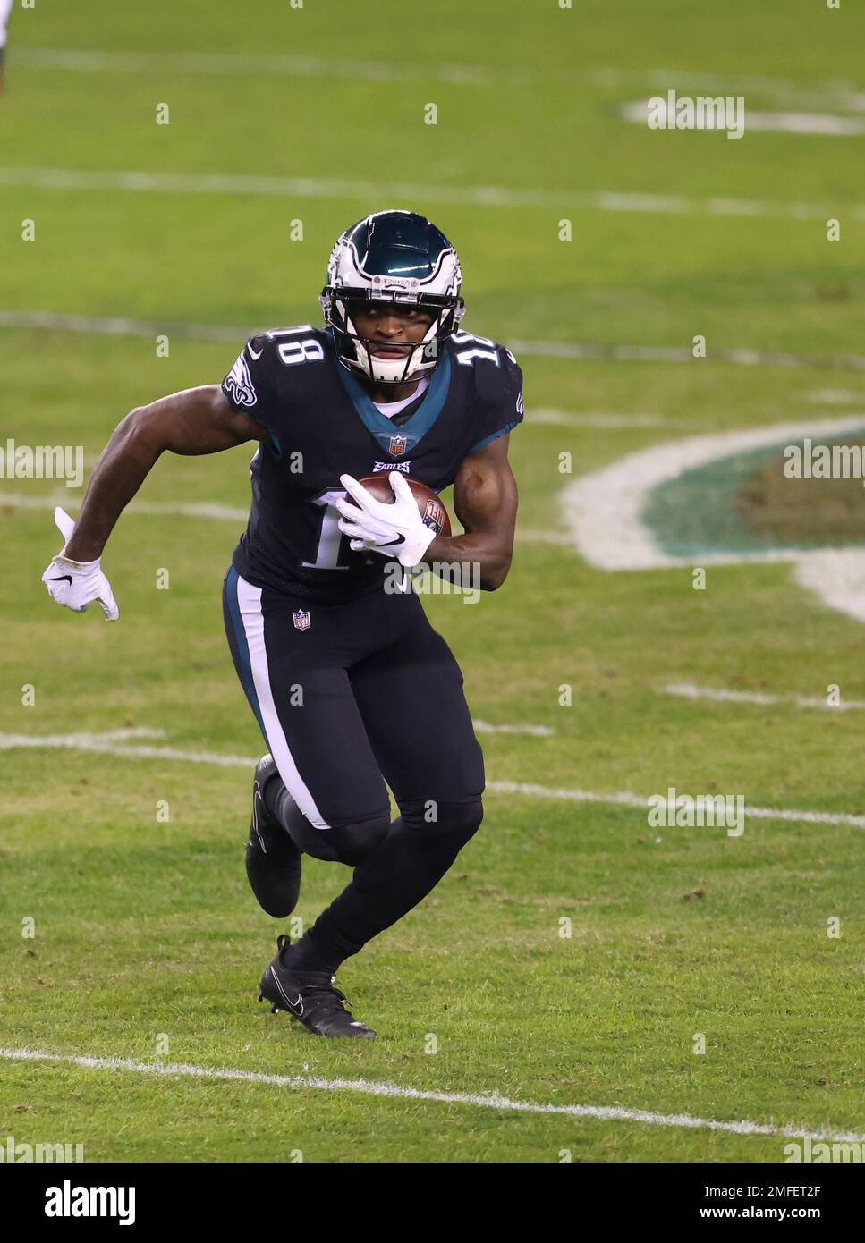 Philadelphia Eagles' Jalen Reagor (18) in action against the New ...