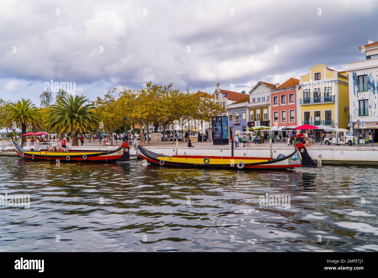 Traditional Boats in Aveiro, Portugal Stock Photo - Alamy