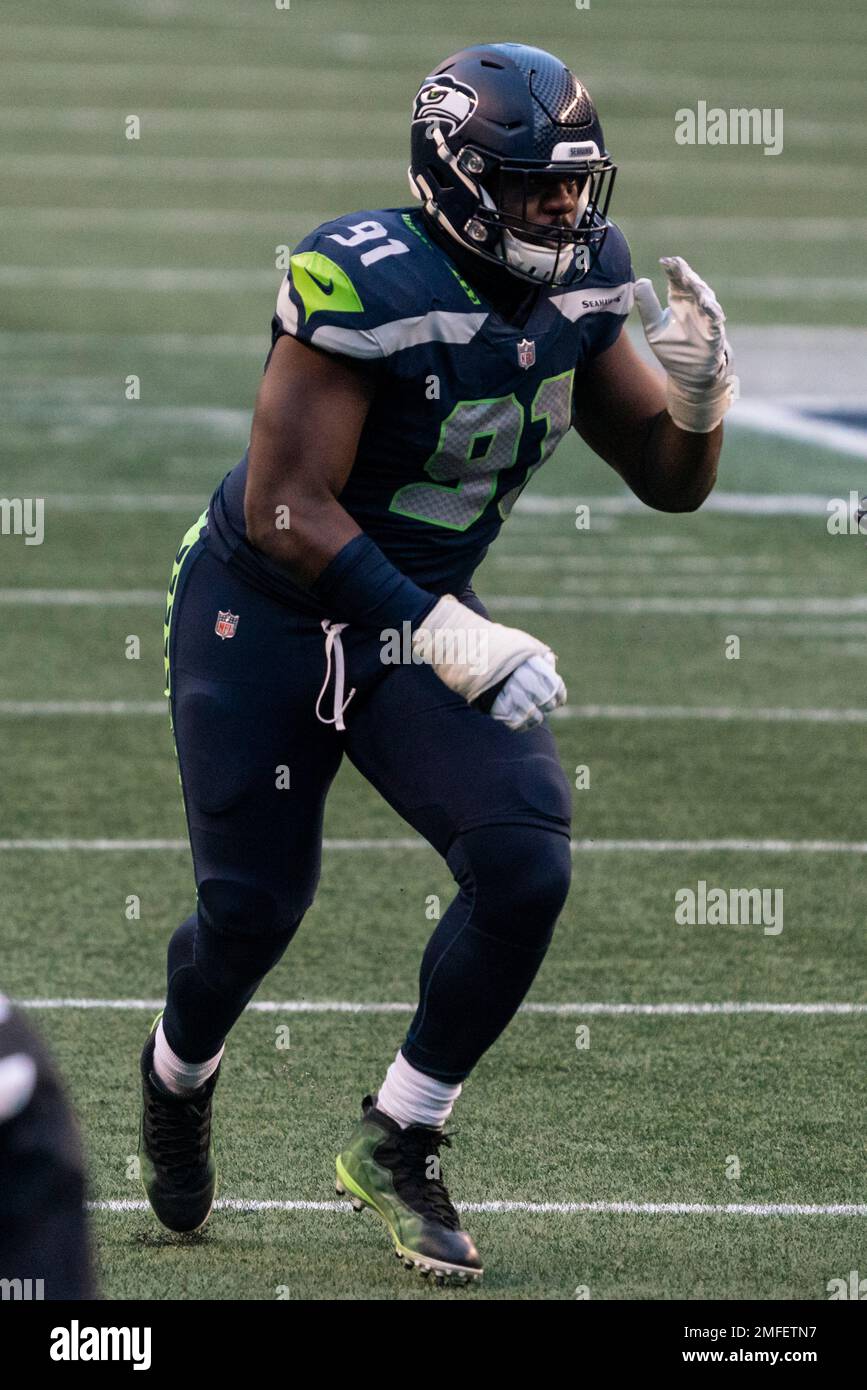 Seattle Seahawks defensive end L.J. Collier is pictured during the ...