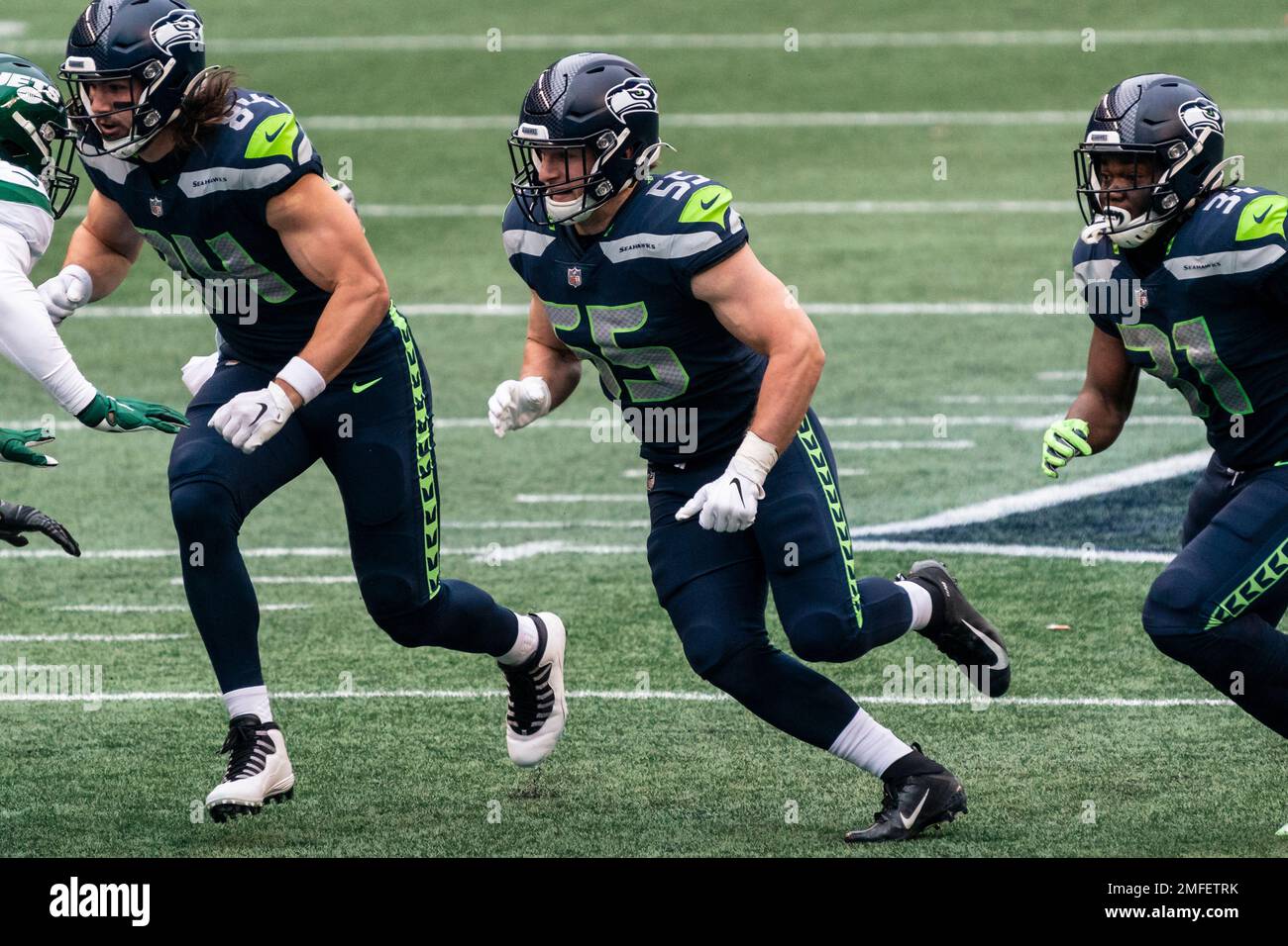 Seattle Seahawks linebacker Ben Burr-Kirven is pictured during the ...