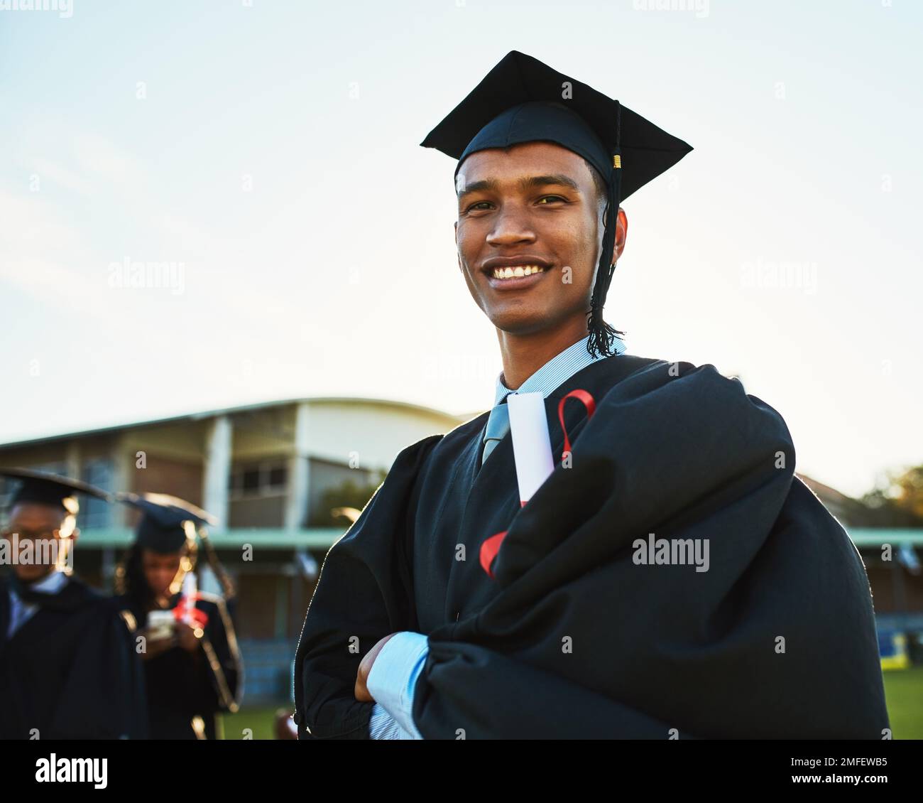 Look where hard work and dedication got me. Portrait of a confident ...