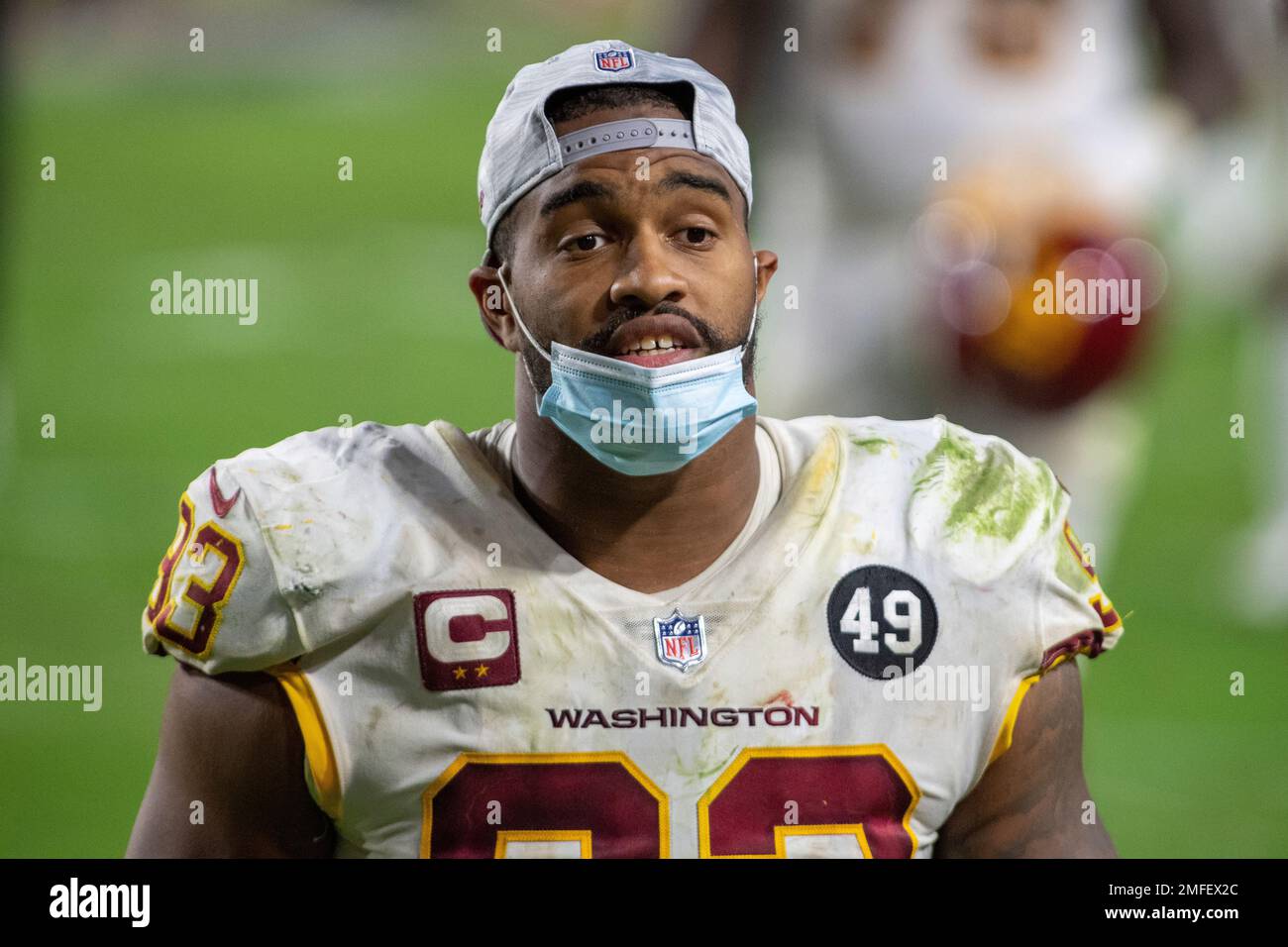 San Francisco 49ers defensive tackle D.J. Jones (93) reacts after an ...