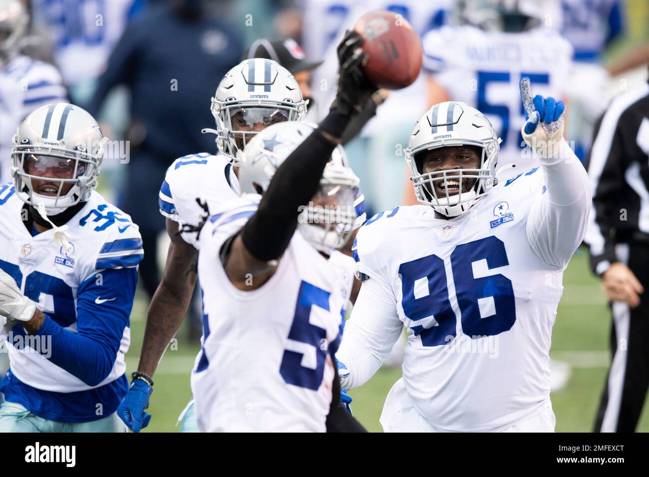 Dallas Cowboys defensive tackle Neville Gallimore (96) and middle ...