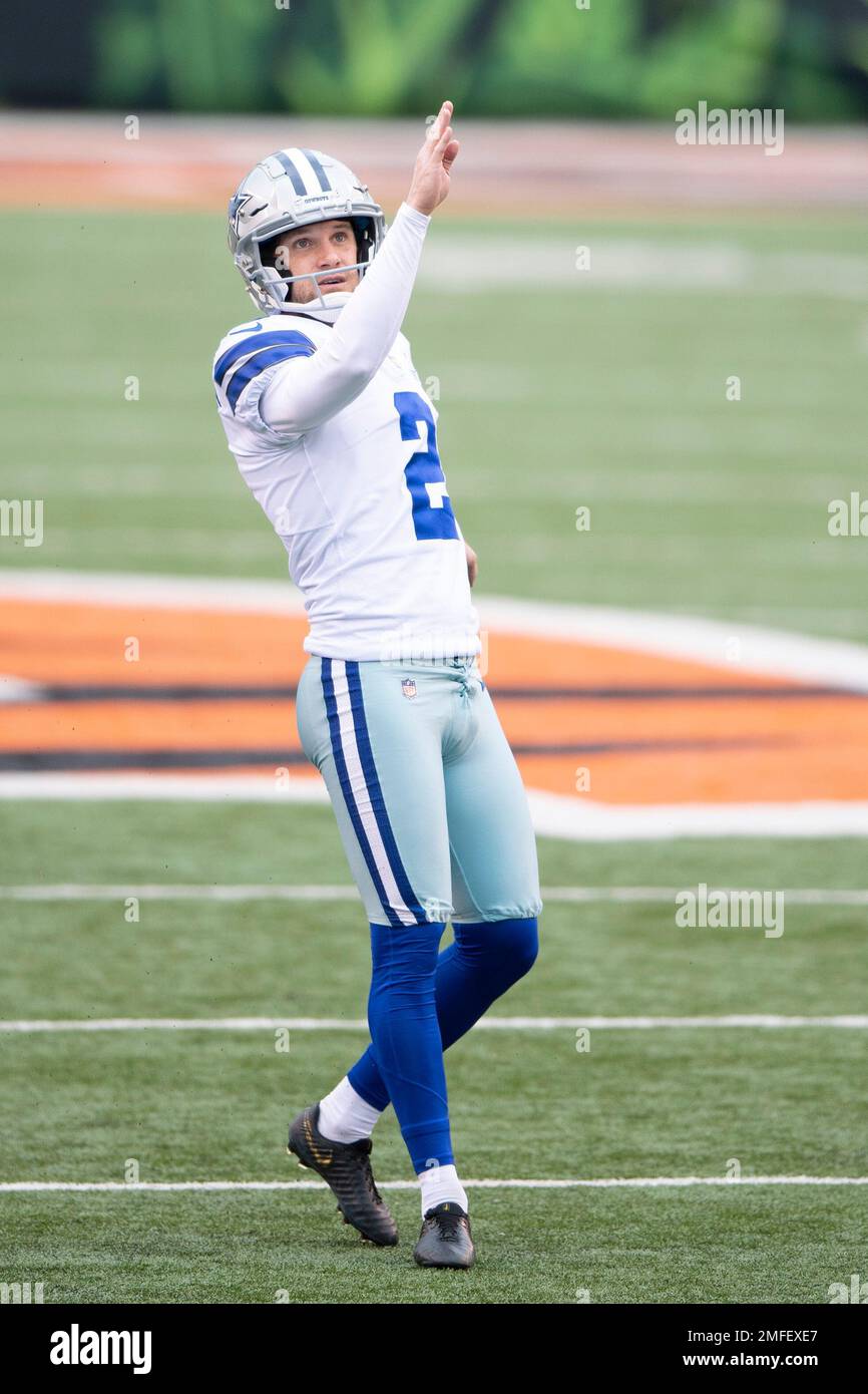 Dallas Cowboys kicker Greg Zuerlein (2) during an NFL football game ...