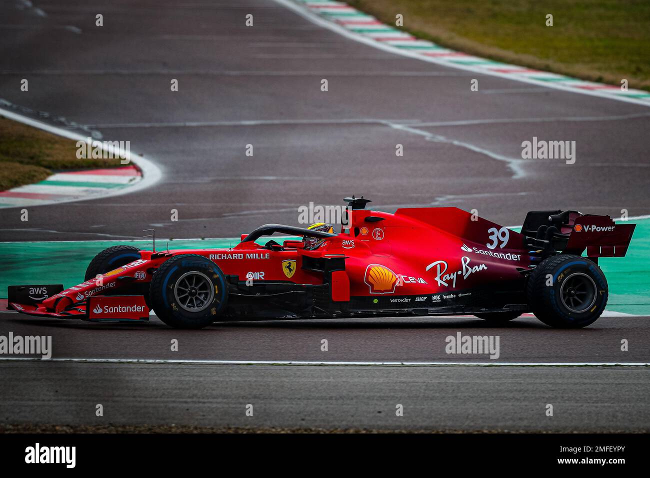 #39 Robert Shwartzman, Scuderia Ferrari during a test with the old 2021 ...