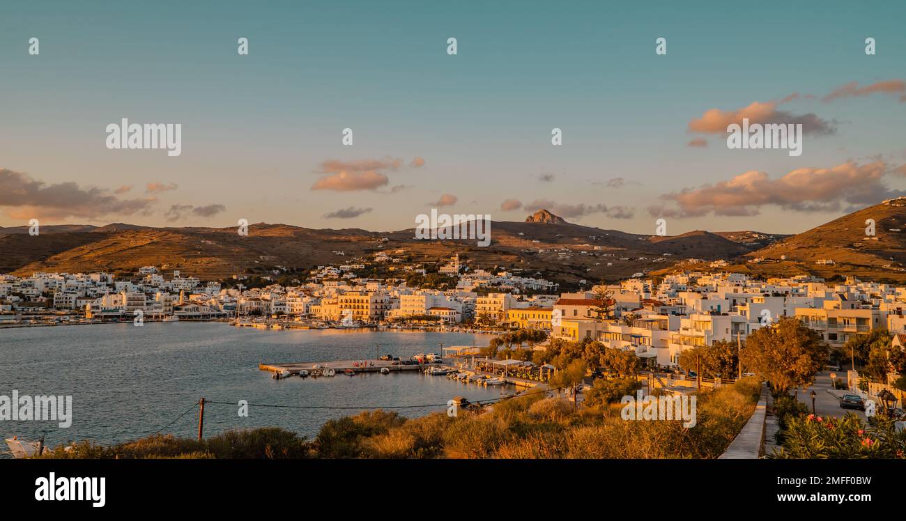 Aerial view of Tinos Town - Tinos Island, Greece Stock Photo - Alamy