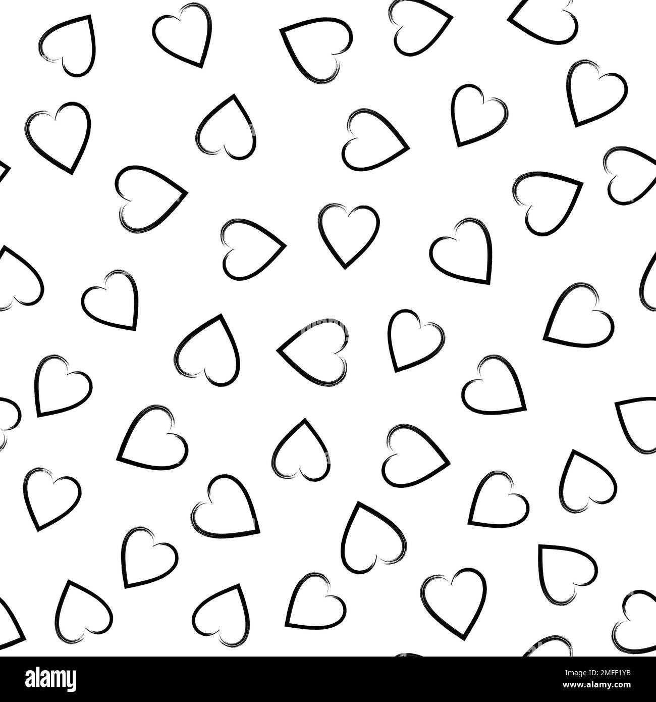 Valentine heart seamless Black and White Stock Photos & Images - Alamy