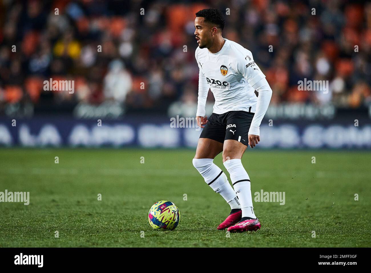 Justin Kluivert (Valencia CF, #9) runs with the ball Stock Photo - Alamy