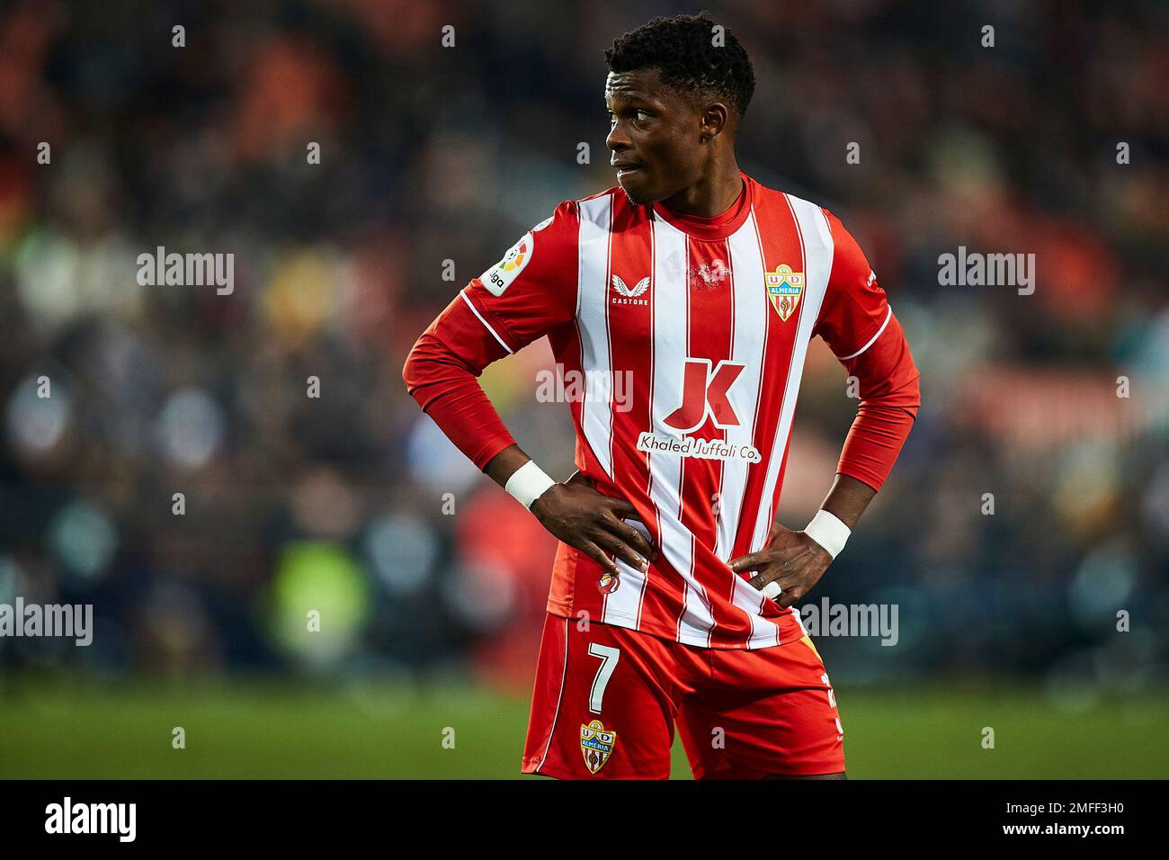 Largie Ramazani (UD Almeria, #7) looks on Stock Photo - Alamy
