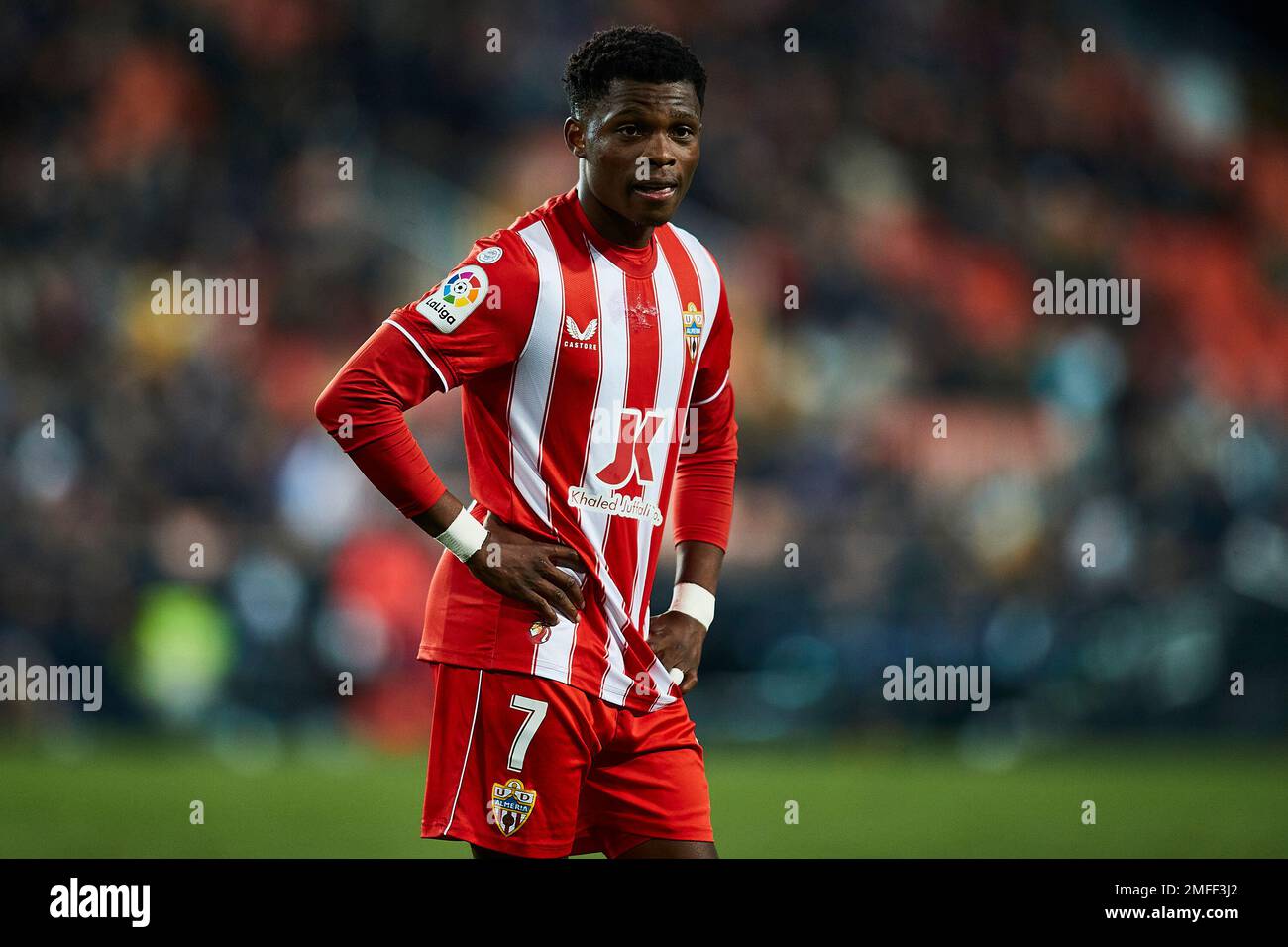 Largie Ramazani (UD Almeria, #7) looks on Stock Photo - Alamy
