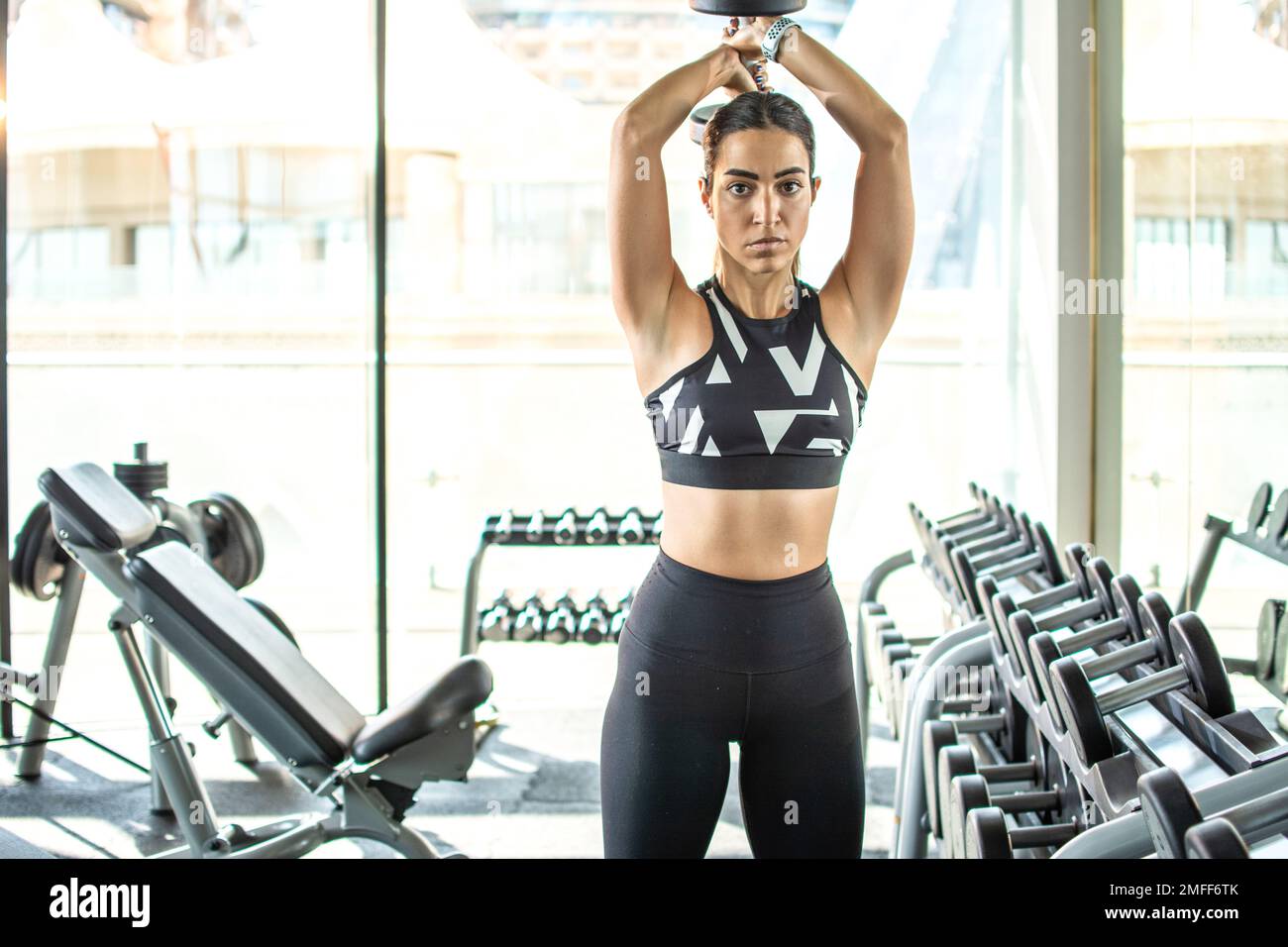 Woman, bodybuilder and pose hi-res stock photography and images - Alamy