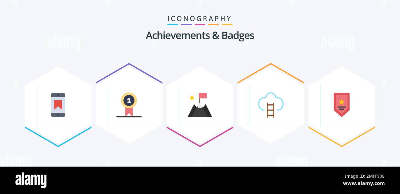 Achievements and Badges 25 Flat icon pack including star. award ...
