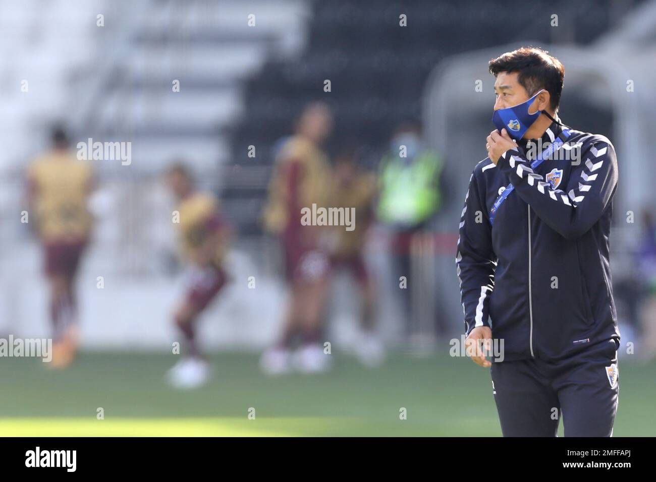 Ulsan Hyundai's head coach Kim Do-hoon during the Champions League ...