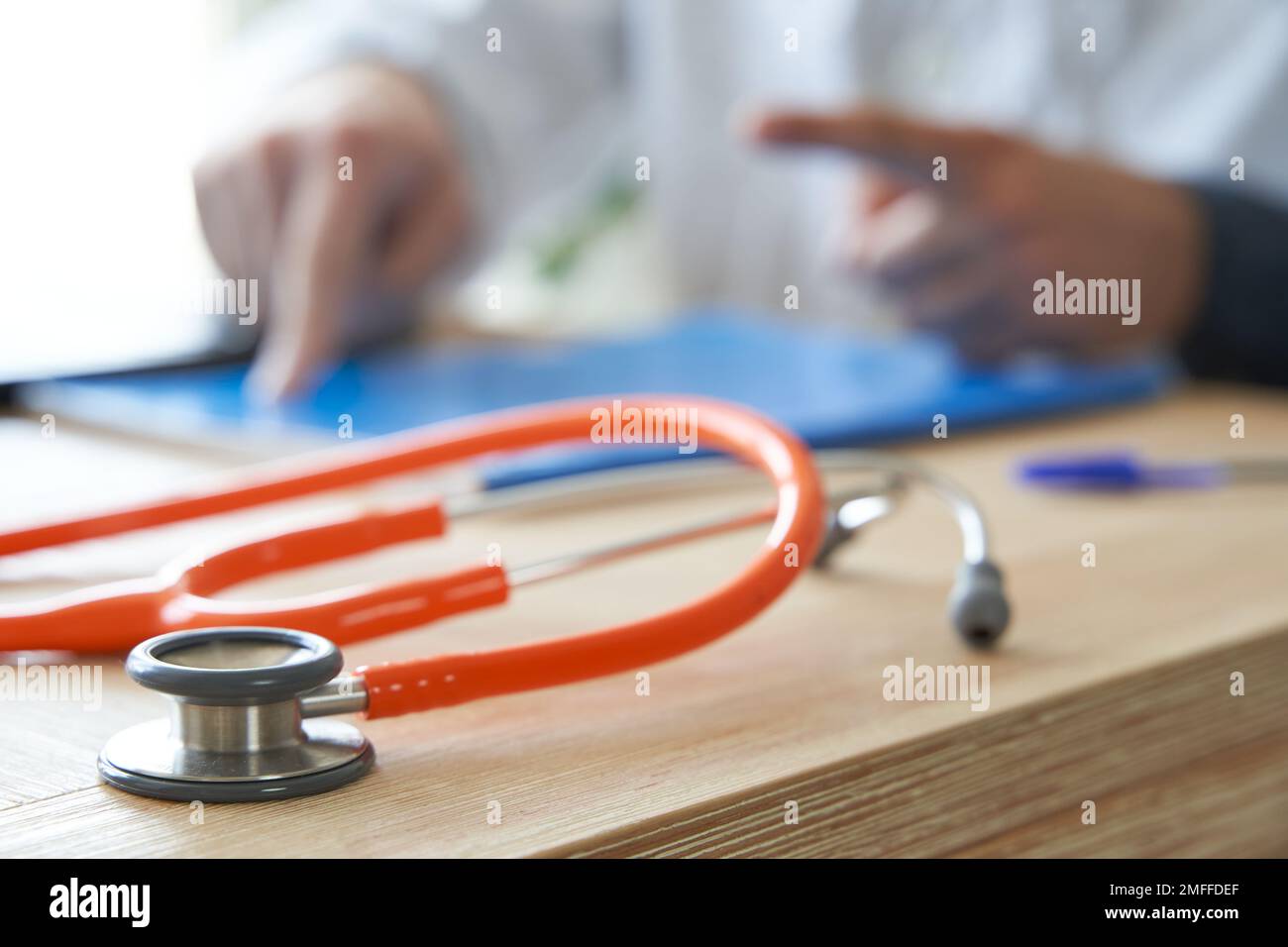 follow strict doctor's orders concept. Hands signaling and giving ...