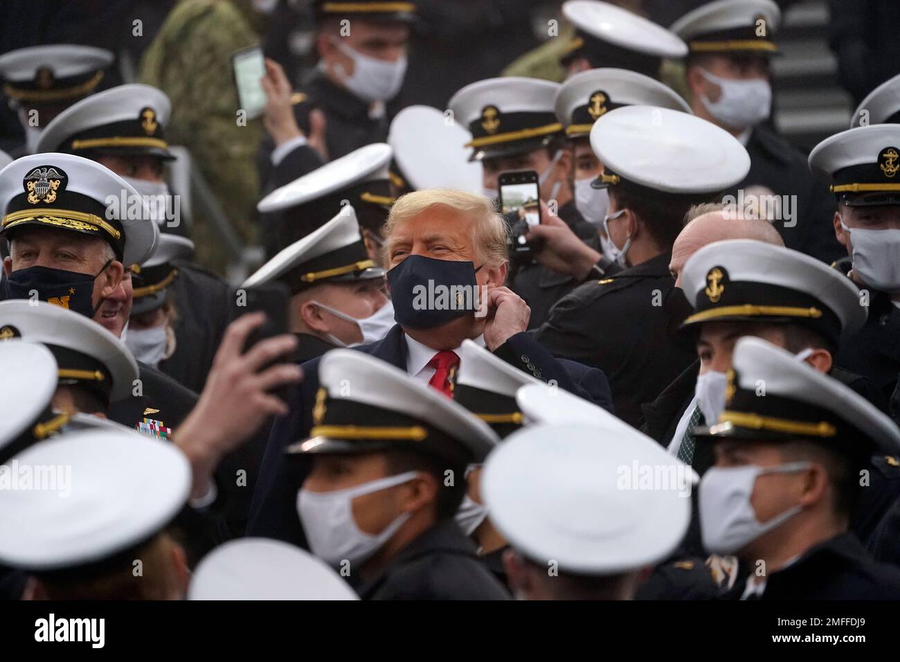 President Donald Trump attends the 121st Army-Navy Football Game in ...