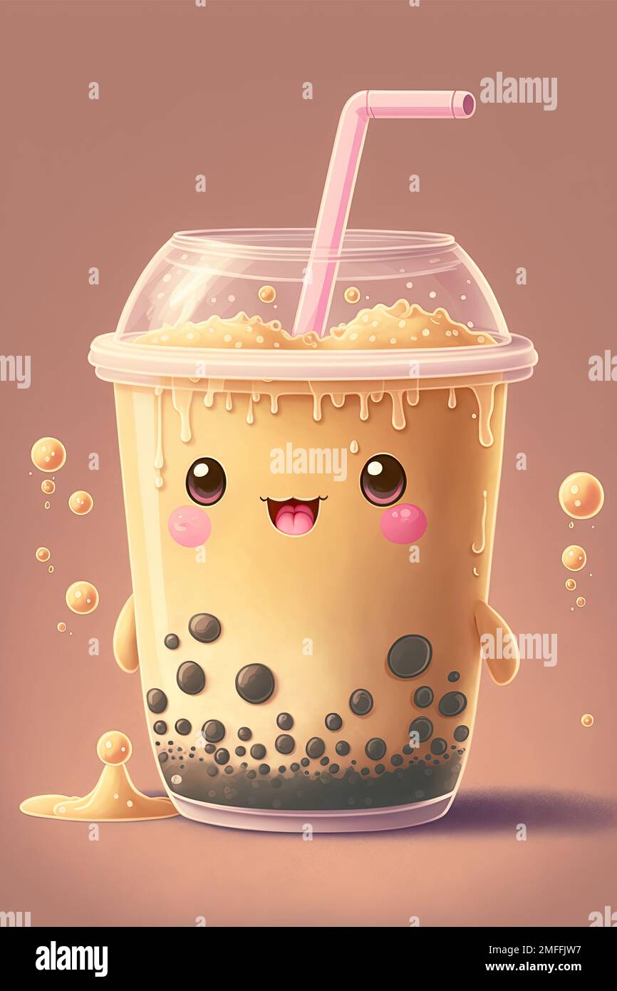 Boba tea illustration hi-res stock photography and images - Alamy