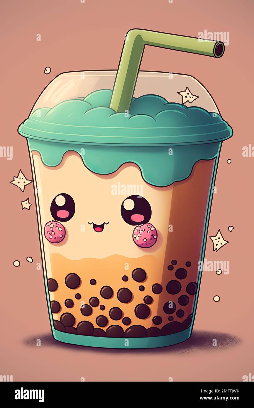 Boba tea illustration hi-res stock photography and images - Alamy