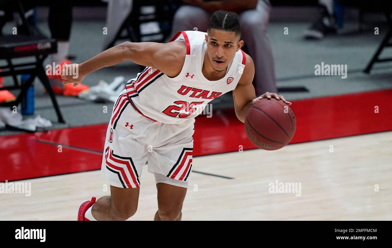 Utah guard Alfonso Plummer (25) brings the ball up court during the ...