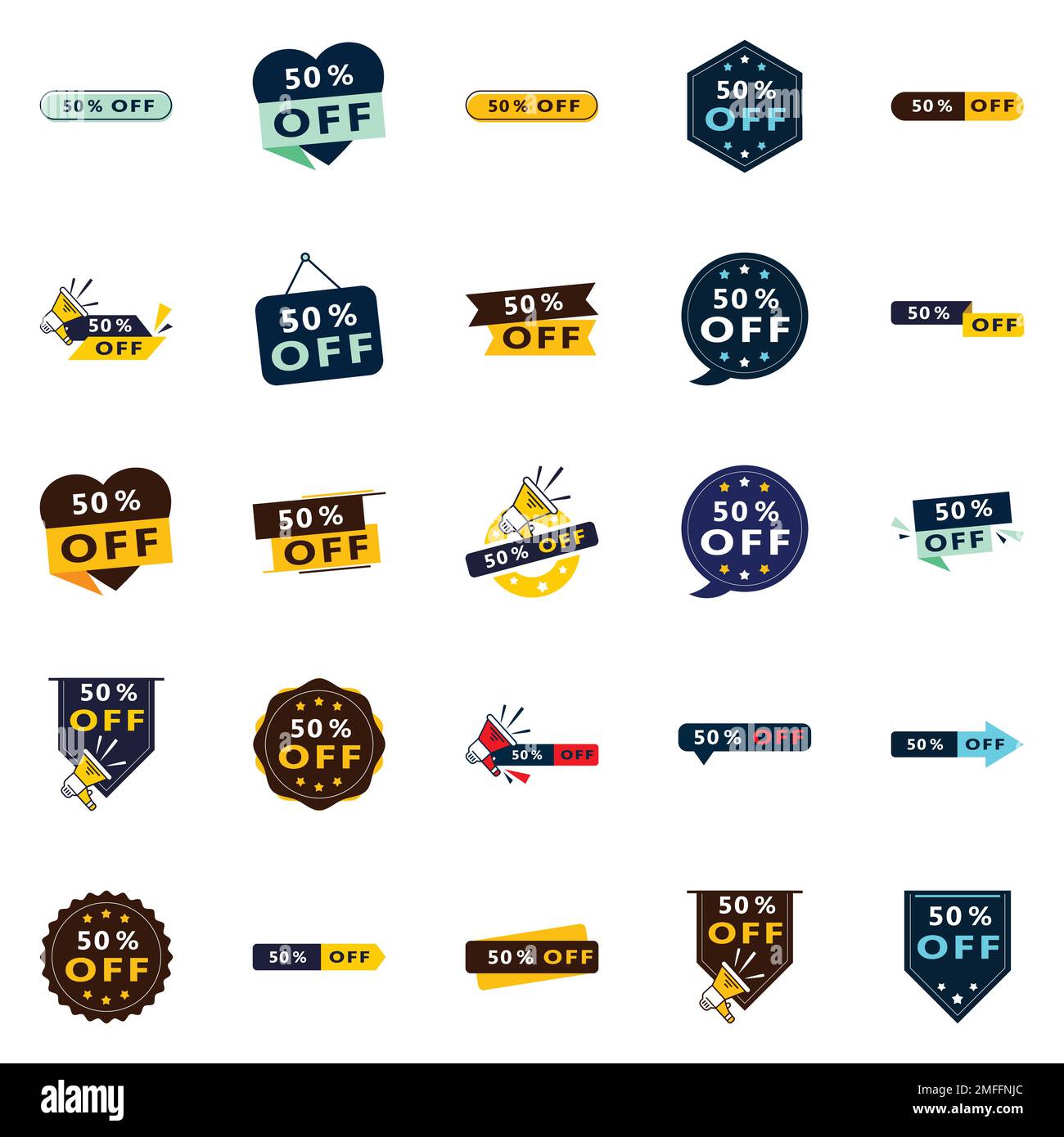 Half off Stock Vector Images - Alamy