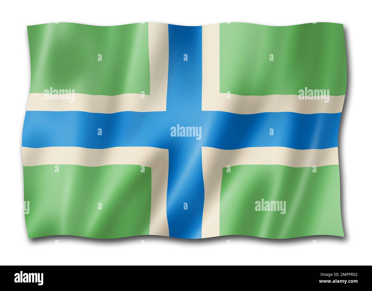 Gloucestershire County flag, United Kingdom waving banner collection ...