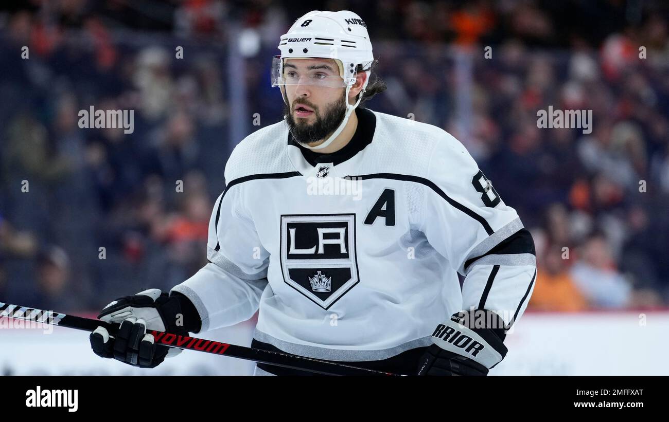 Los Angeles Kings' Drew Doughty plays during an NHL hockey game ...