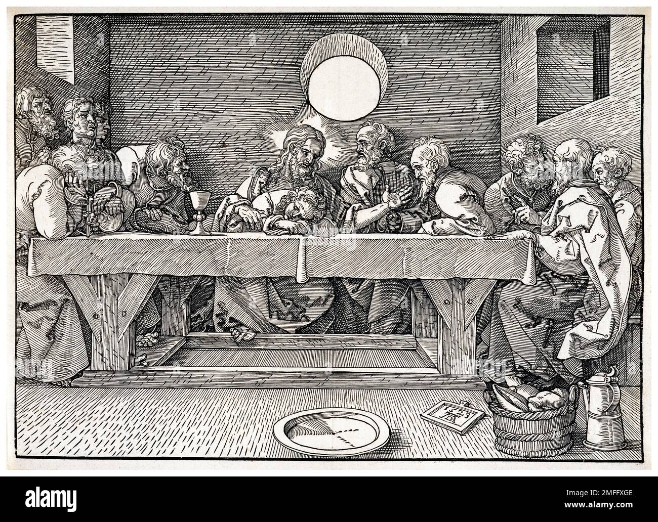 Albrecht Durer, The Last Supper, woodcut print, 1523 Stock Photo - Alamy