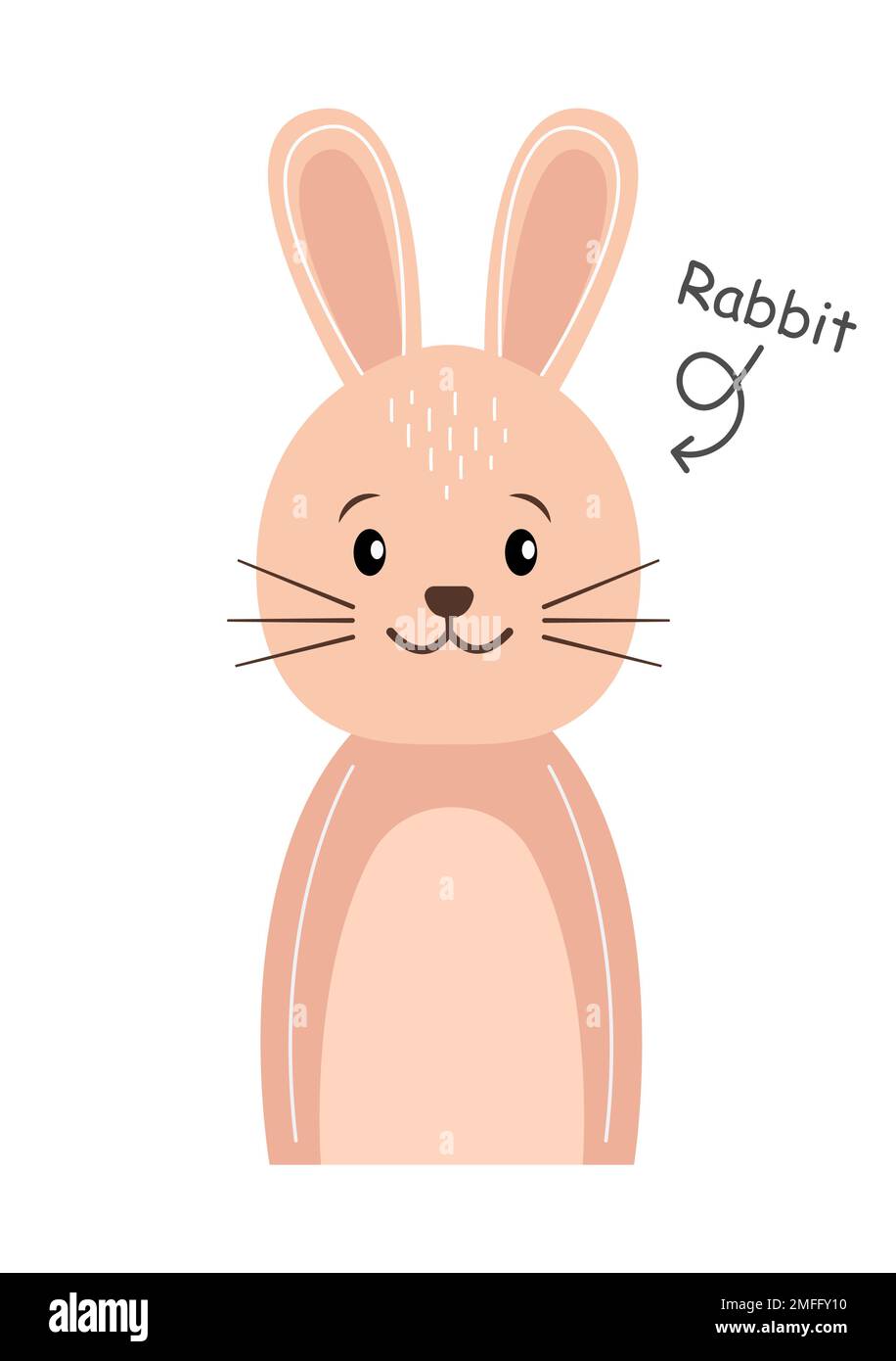 Rabbit . Cartoon character . Vector Stock Vector Image & Art - Alamy