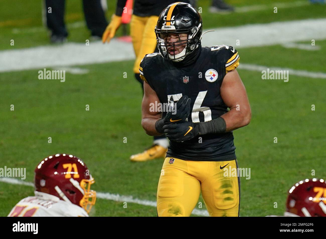 Pittsburgh Steelers linebacker Alex Highsmith (56) plays against the ...