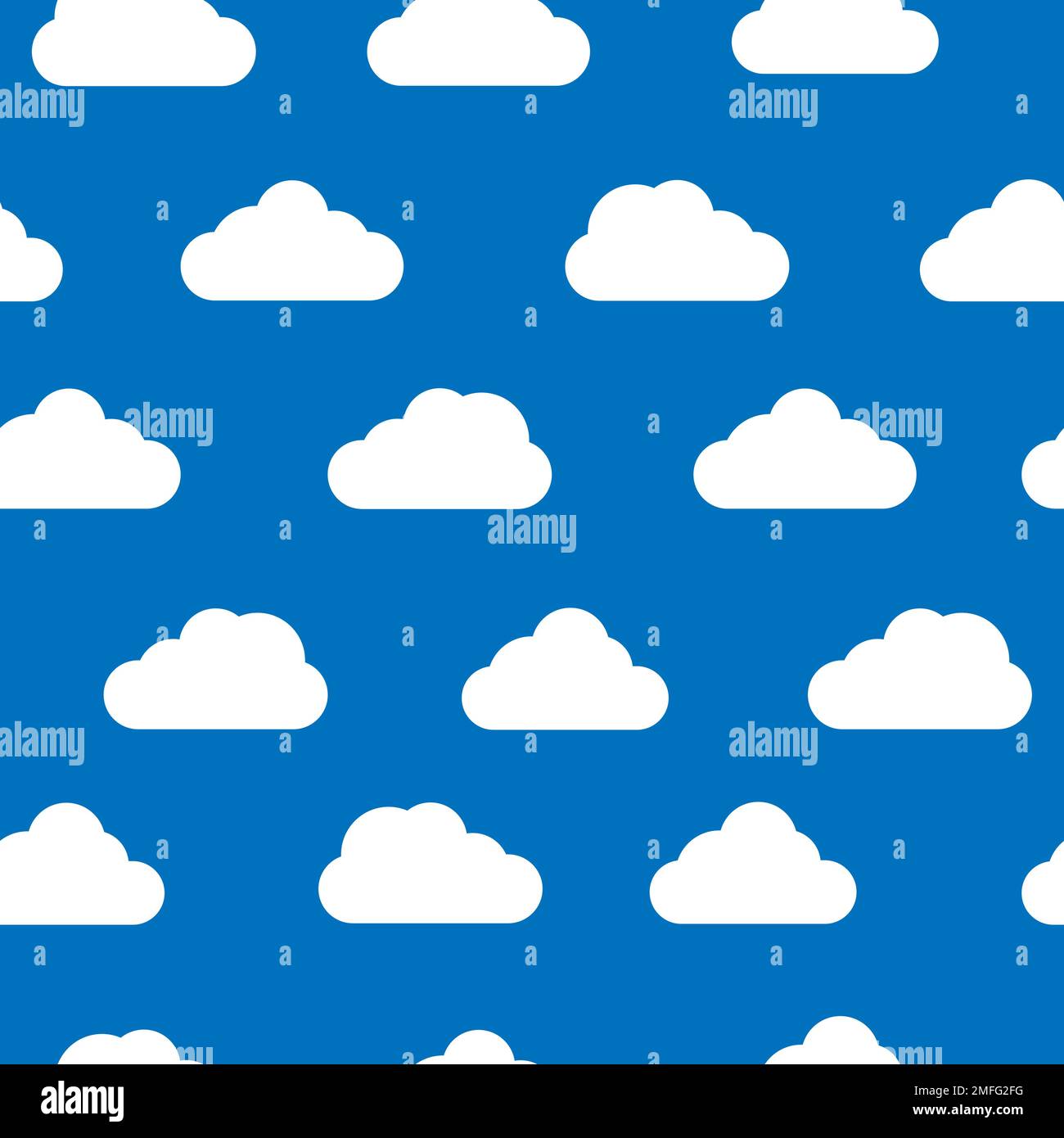 Seamless pattern with clouds. Vector illustration Stock Vector Image ...