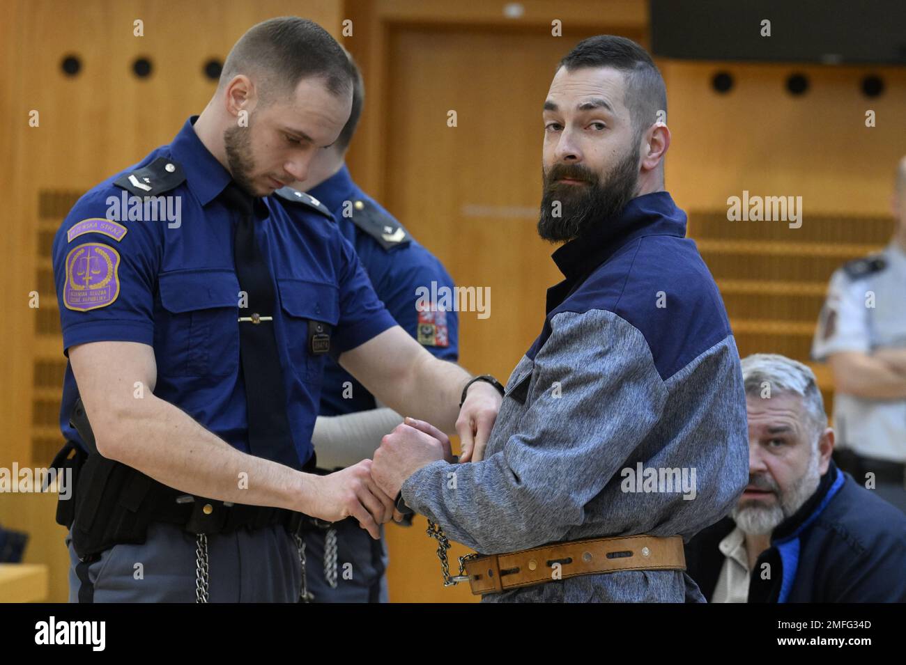 Prague, Czech Republic. 25th Jan, 2023. Patrik Tusl in court in Prague ...