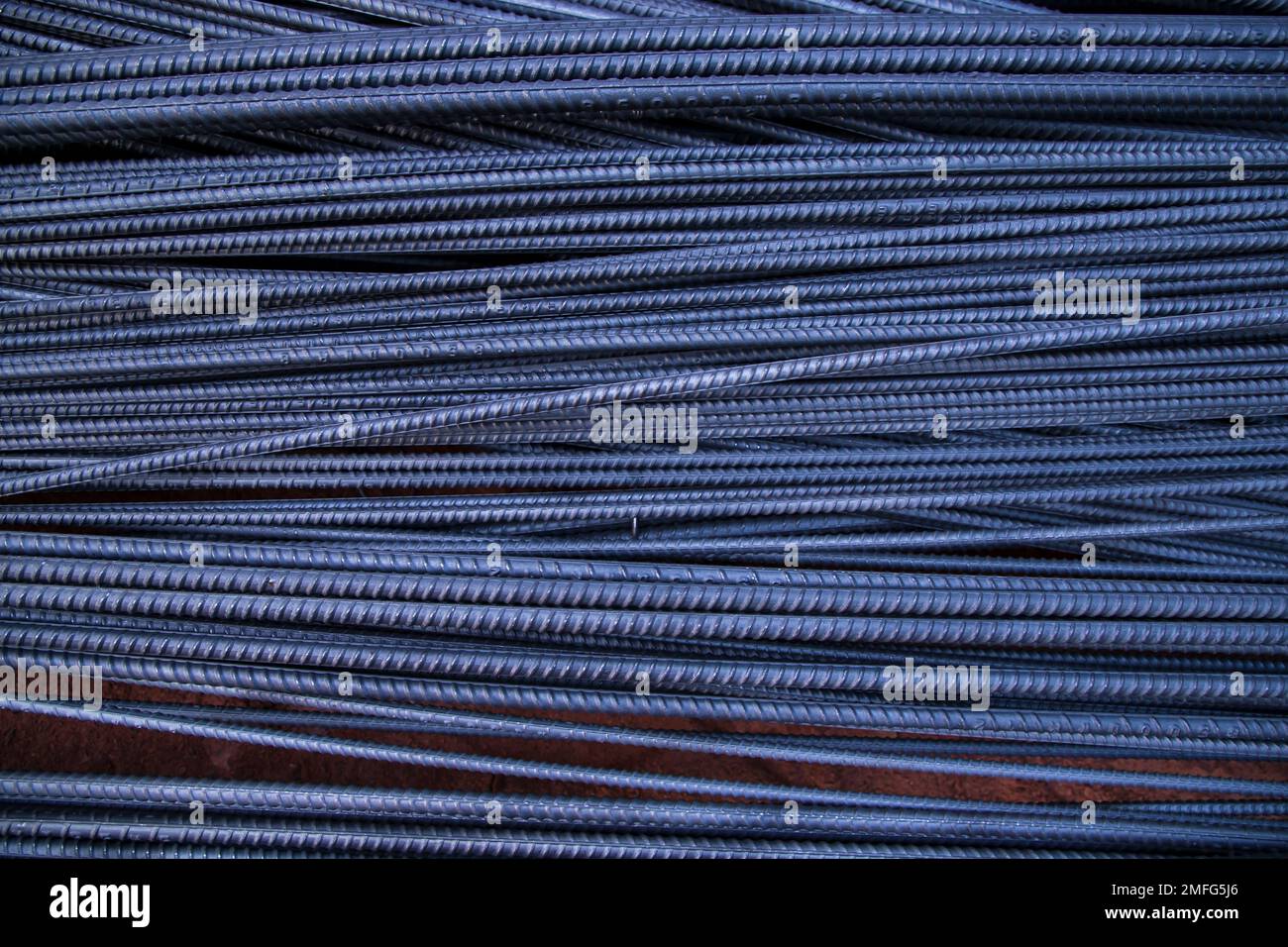 Steel wire for construction work. Close-up of steel wire Stock Photo ...