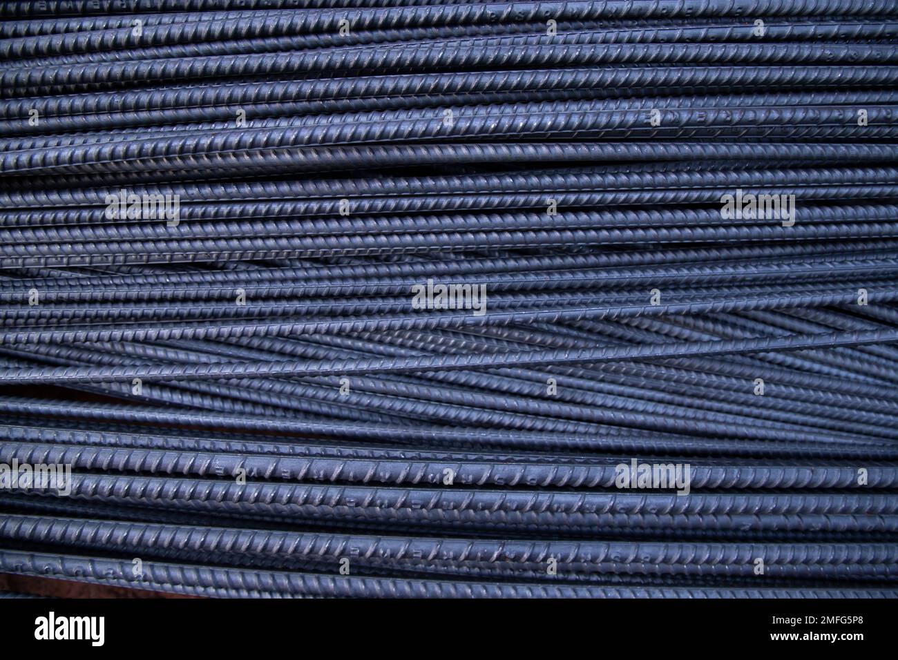 steel wire for construction work, close-up of steel wire background ...