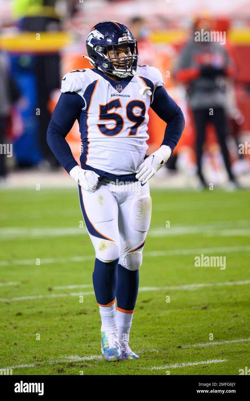Denver Broncos linebacker Malik Reed (59) during the first half of an ...