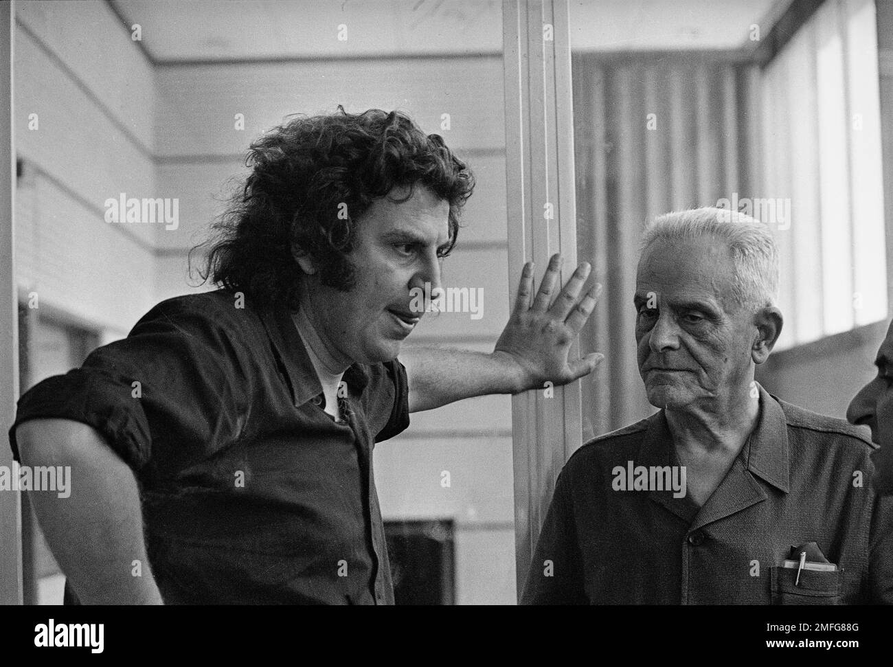 Greek composer Mikis Theodorakis and his father Giorgios are pictured ...