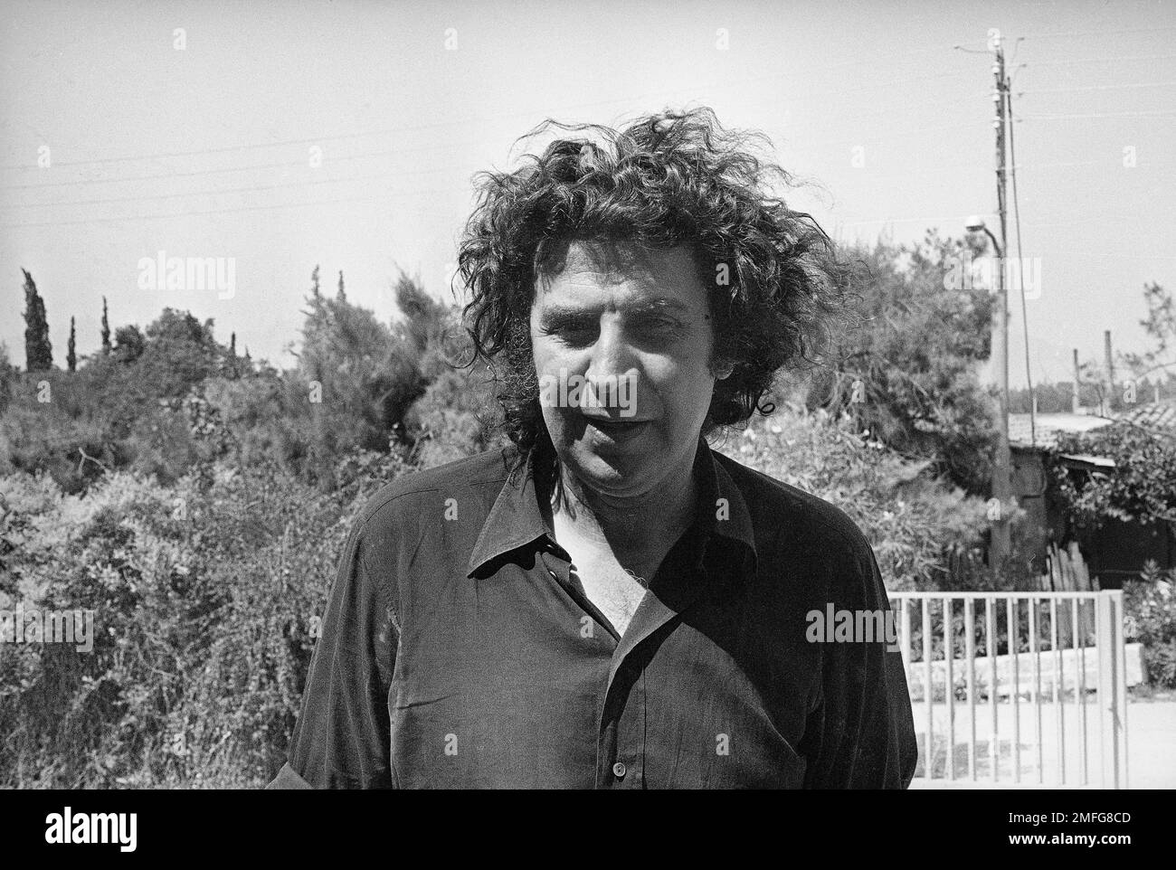 Greek composer Mikis Theodorakis is pictured in Athens, Aug. 21, 1974 ...