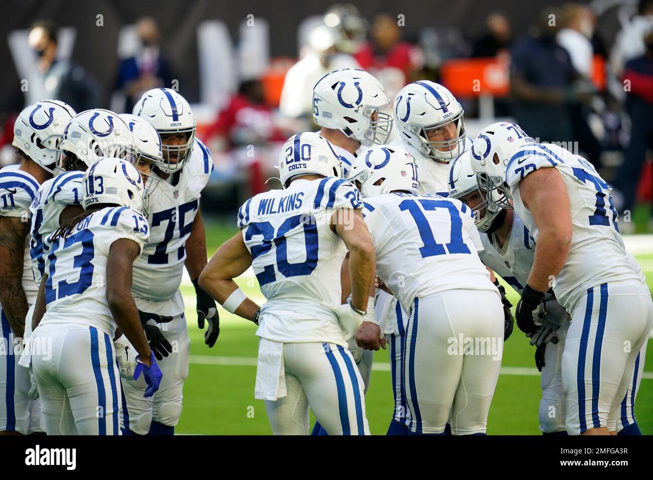 Indianapolis Colts quarterback Philip Rivers (17) calls a play in the ...