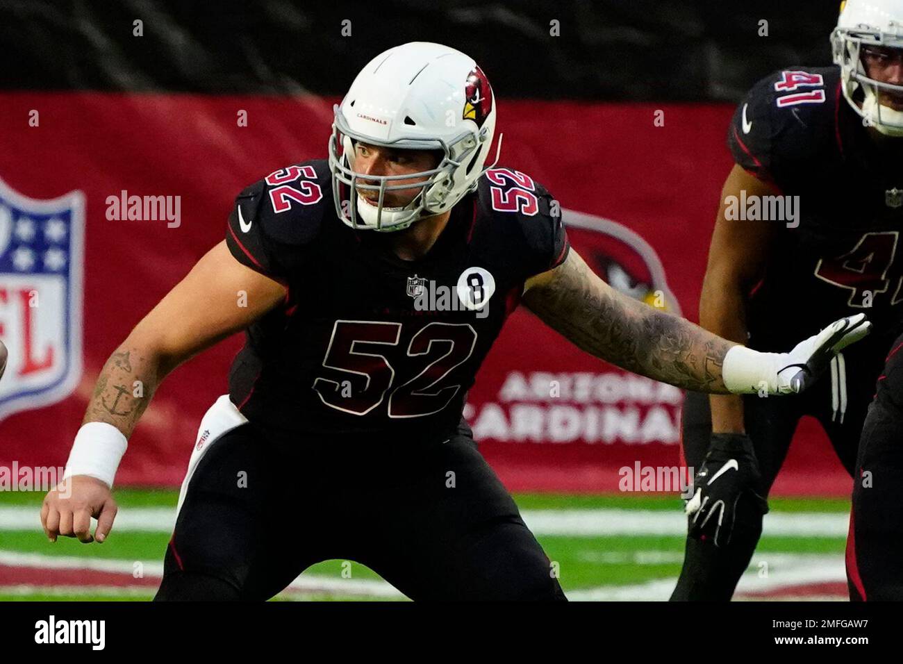 Arizona Cardinals center Mason Cole (52) during an NFL football game ...