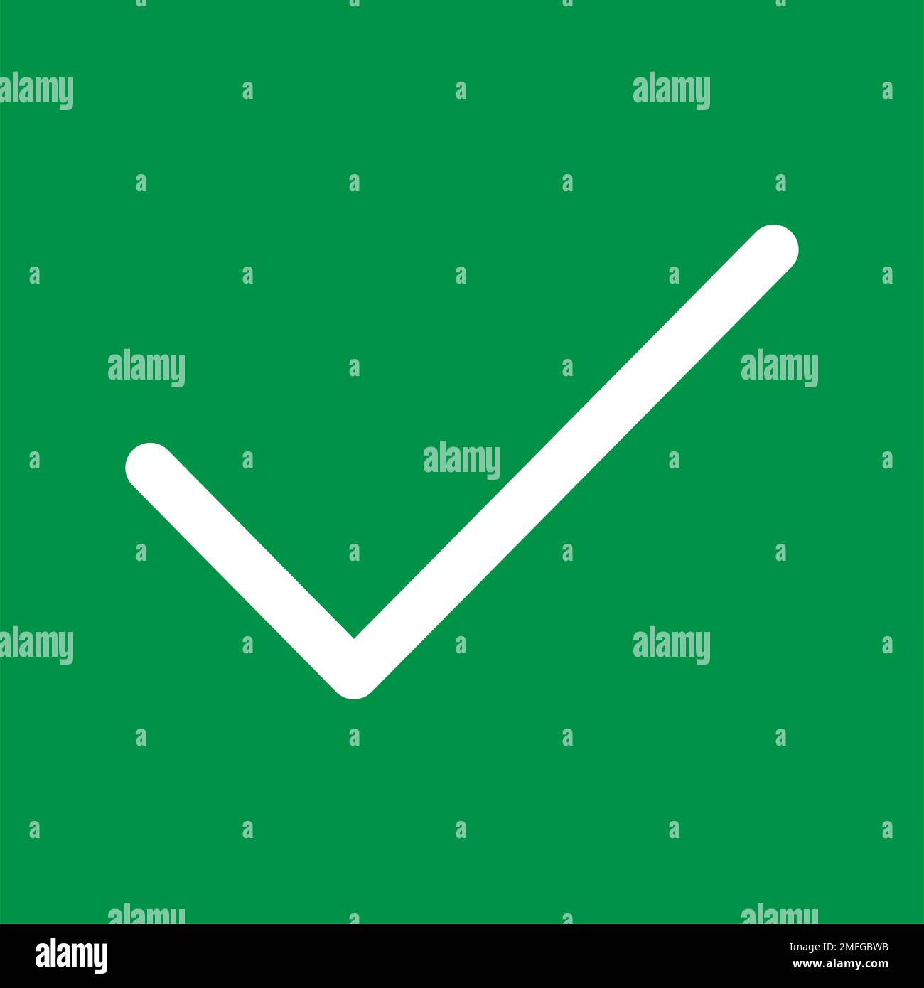 Check mark, tick icon, succes - yes vector illustration isolated on ...