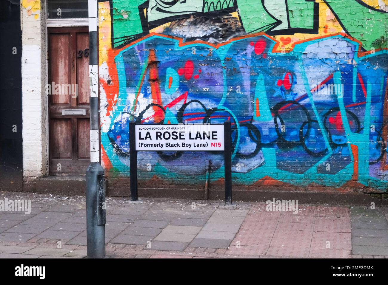 La Rose Lane, Tottenham, London, UK. 25th Jan 2023. La Rose Lane ...