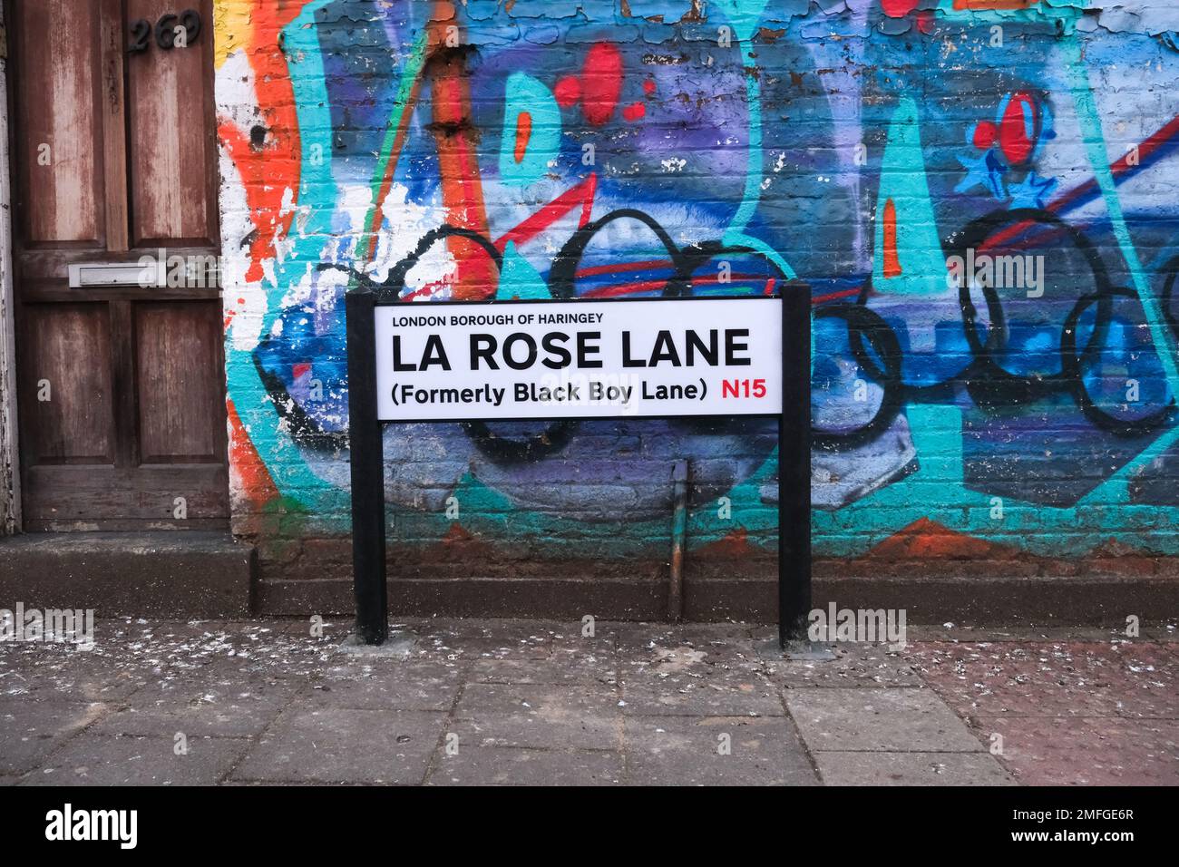 La Rose Lane, Tottenham, London, UK. 25th Jan 2023. La Rose Lane ...